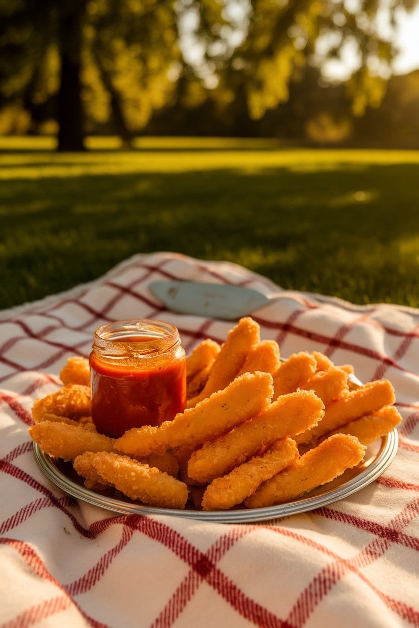 Crispy Mozzarella Sticks with Zesty Marinara Sauce - Shortcut To Delicious