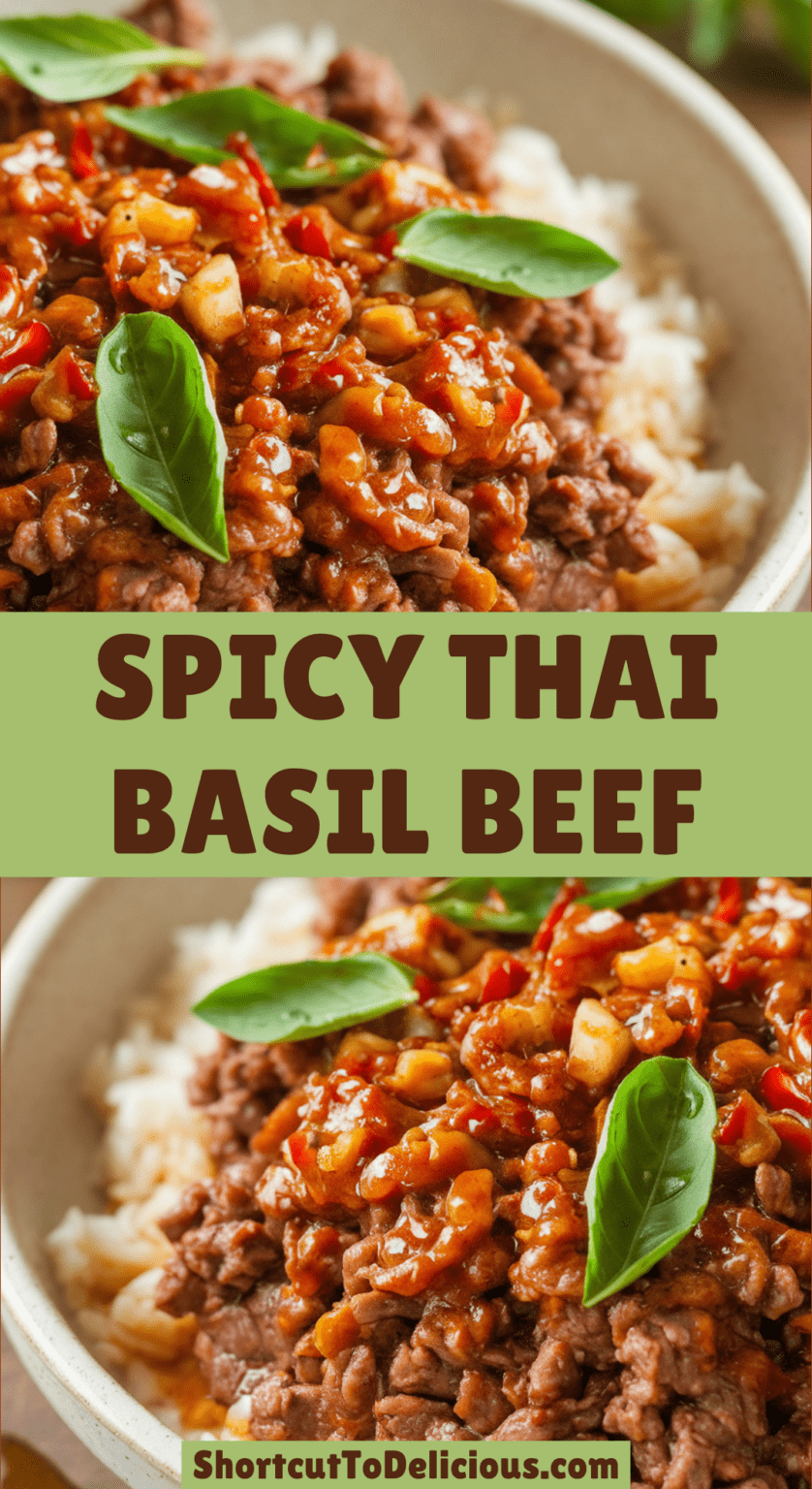 Spicy Thai Basil Beef (Pad Kra Pao) - Shortcut To Delicious