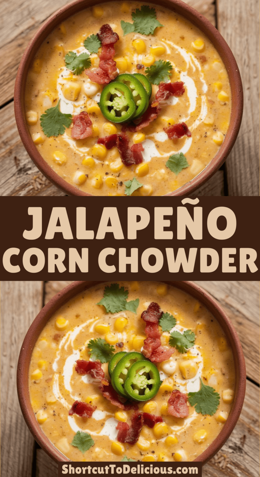 Jalapeño Corn Chowder - Shortcut To Delicious