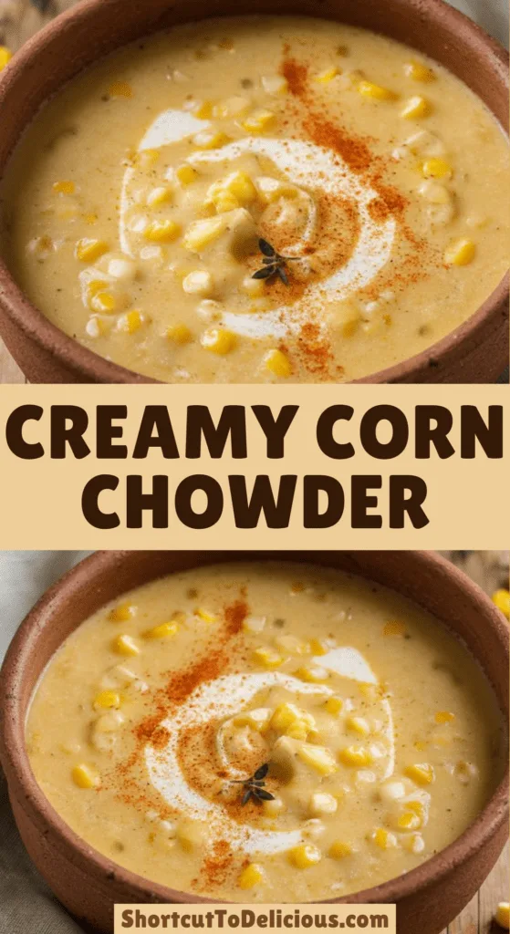Creamy Corn Chowder - Shortcut To Delicious