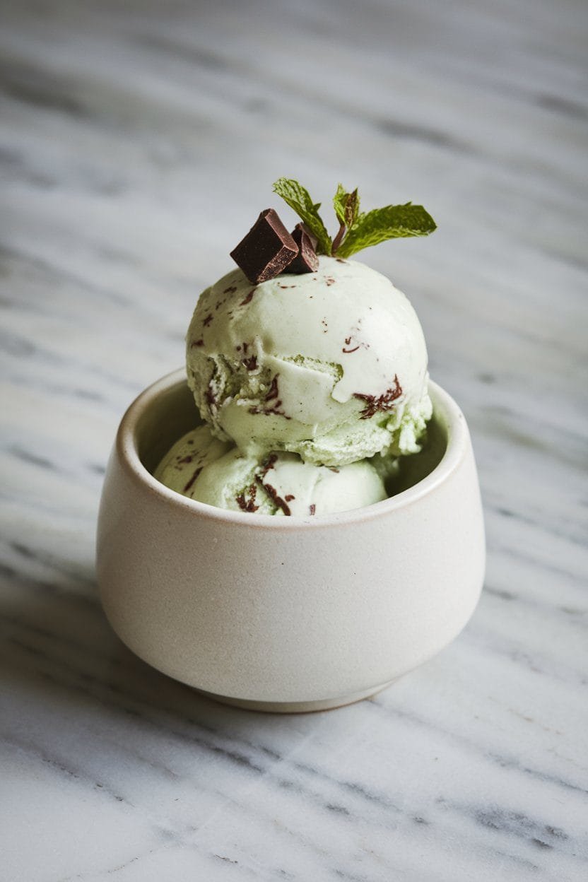 Mint Chocolate Chunk Nice Cream - Shortcut To Delicious