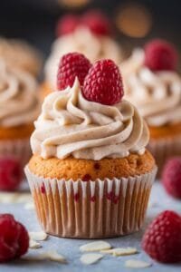 Raspberry Almond Cupcakes - Shortcut To Delicious