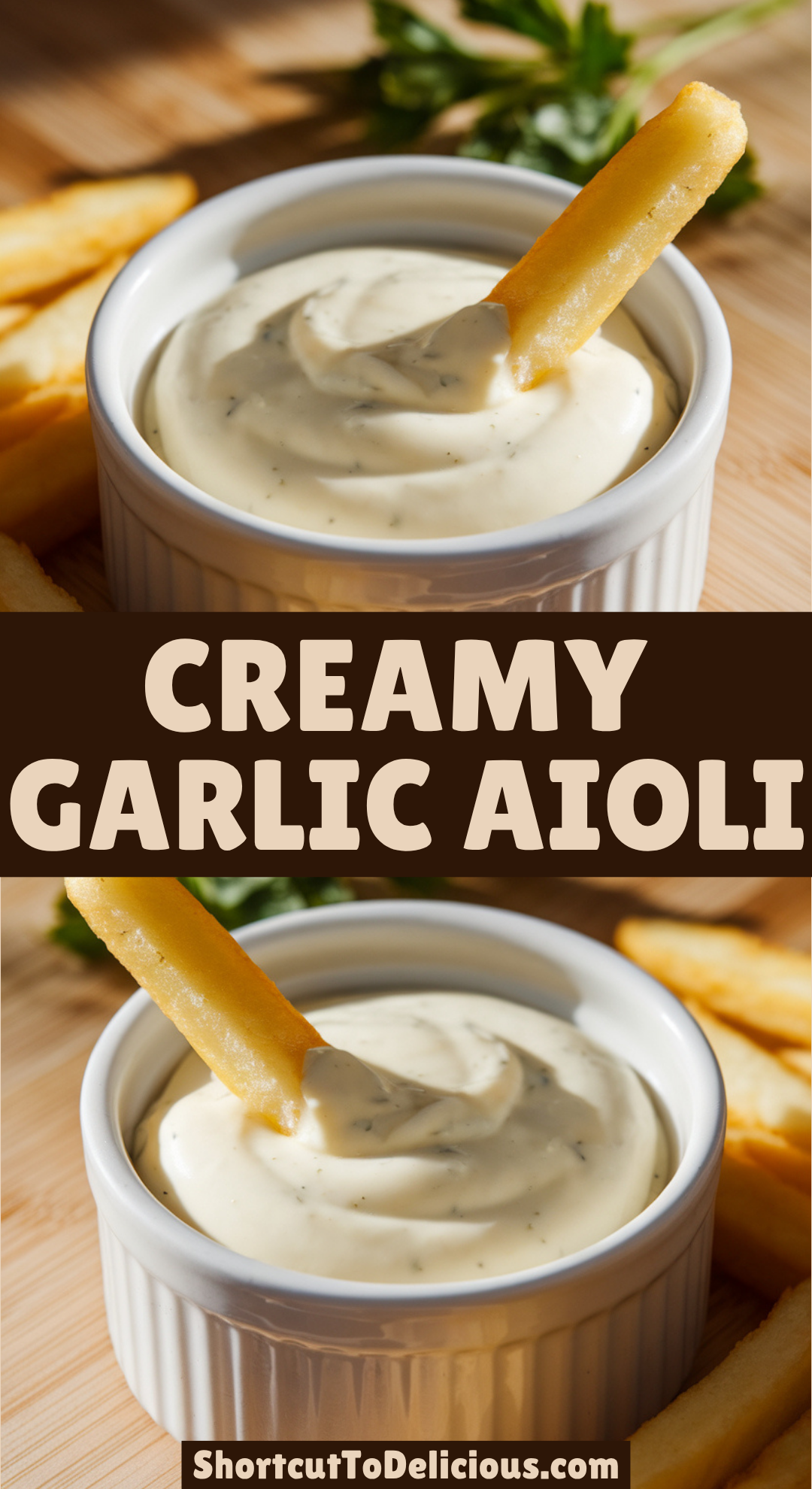Homemade Creamy Garlic Aioli - Shortcut To Delicious